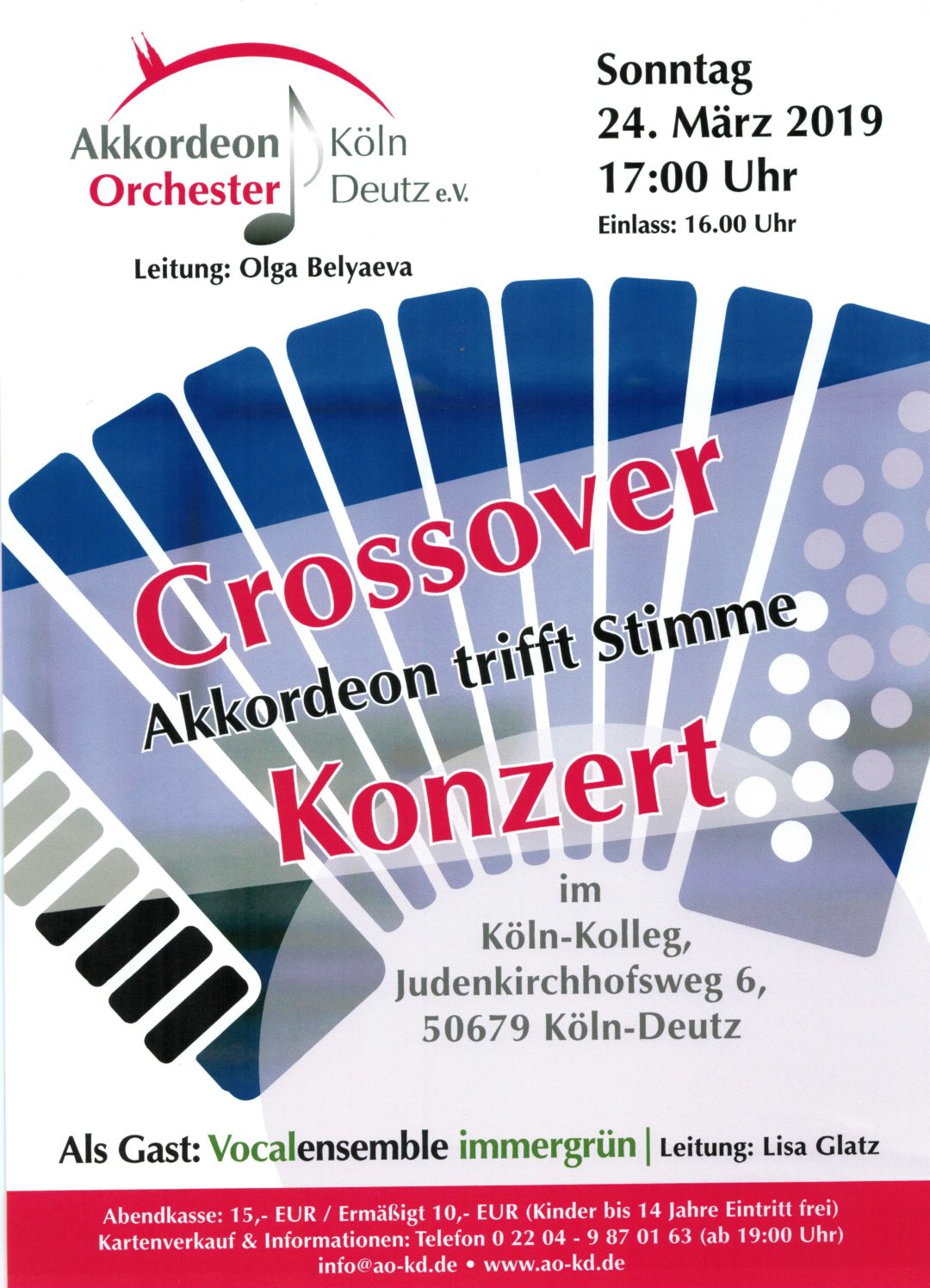 Crossover Konzert | Akkordeon-Orchester Köln-Deutz